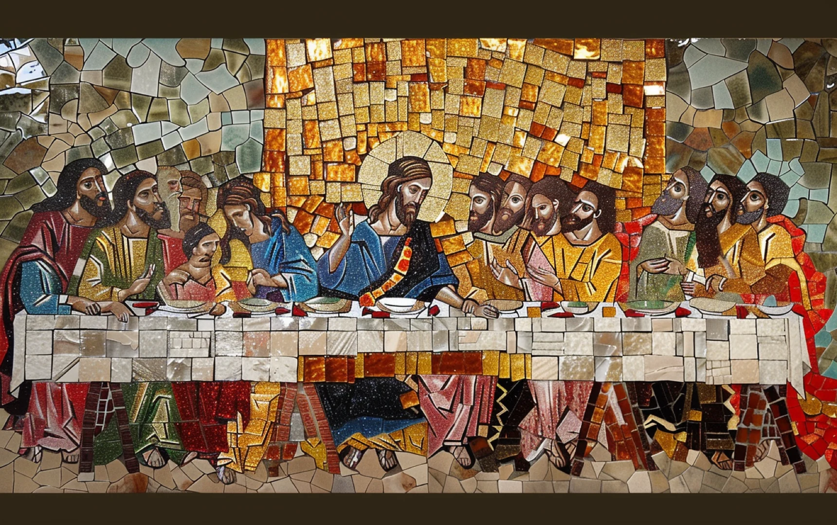 mosaic_artwork_portraying_the_Last_Supper_in_the_s6f8d7_00375 ...